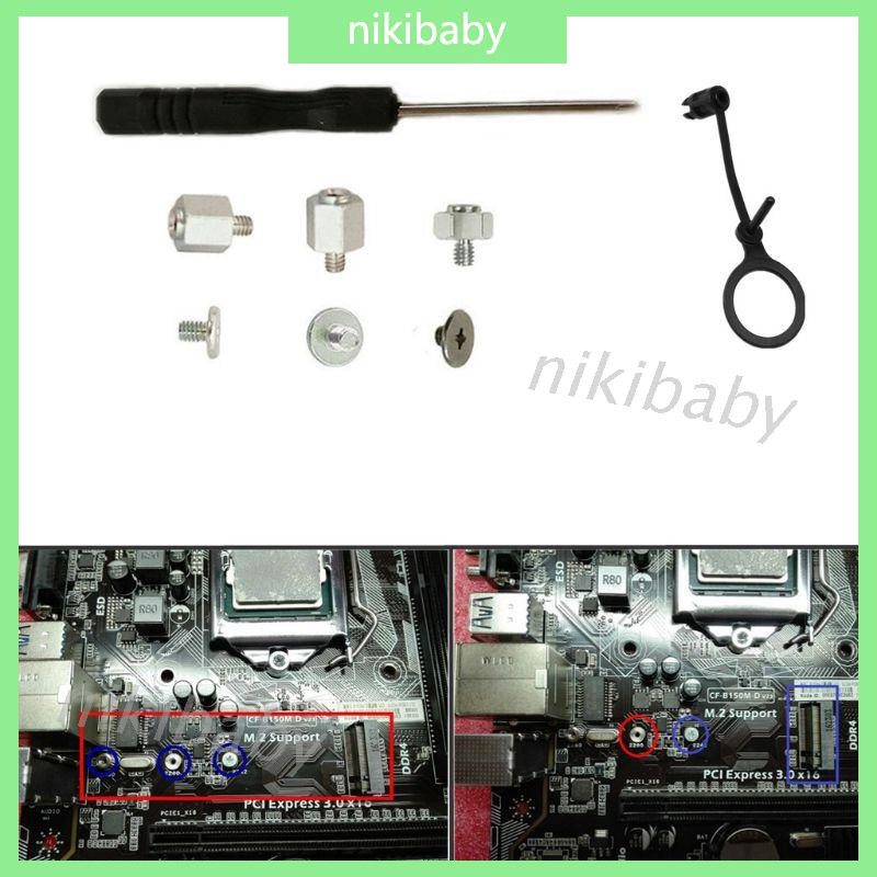 Set M.2 Support Standoff Screw SSD Mounting Kit for -Asus Motherboard ...