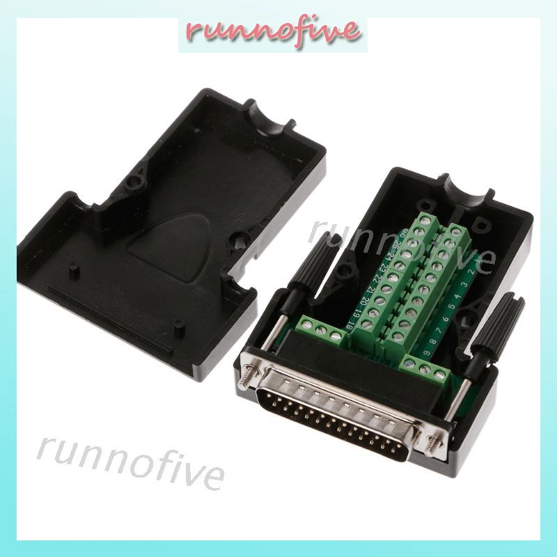 DB25 Male/Female Screw D-SUB 25Pin Plug Breakout Terminal Solderless ...