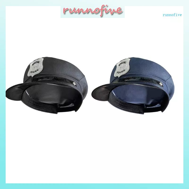 cozy Police Costume Hat Role Play Cop Hats for Kids Age 3-7 Years Dress ...