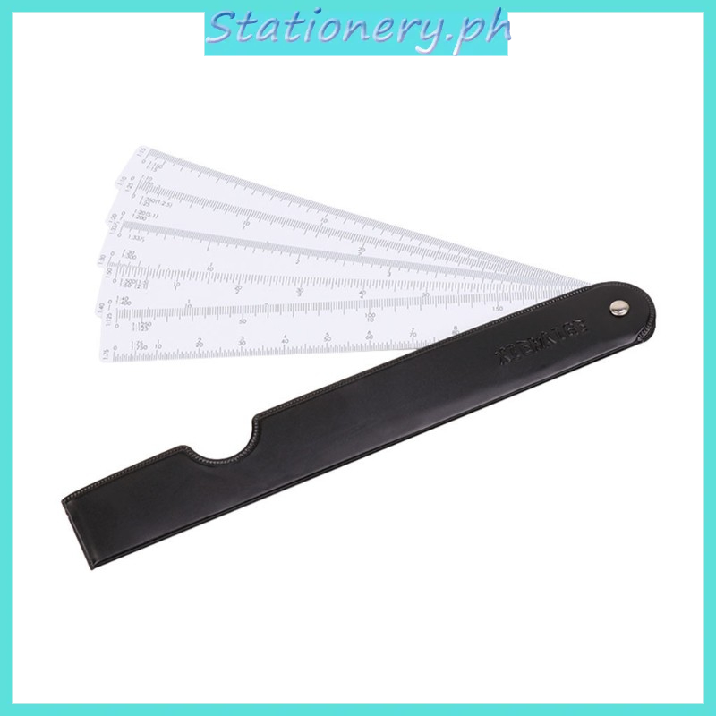 Fan Shape Architects Scale Ruler Multi Ratio Measure Scale | Shopee ...