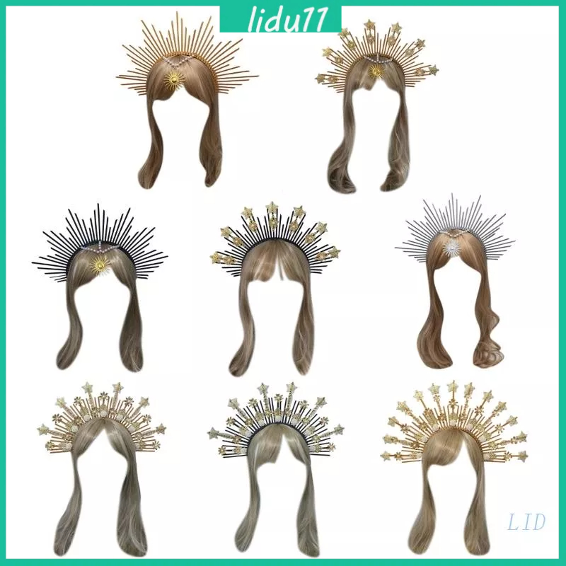 LIDU DIY Headband Princess Headpieces Pageant Prom Party Props Halo ...