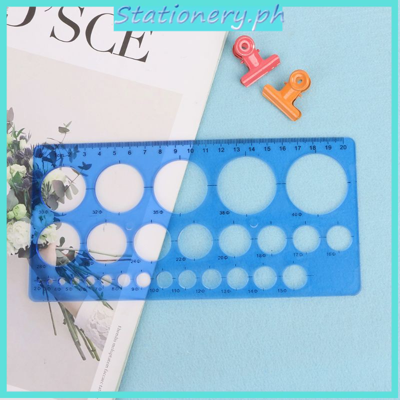 Circles Geometric Ruler Stencil Drawing Tool Stationery | Shopee ...
