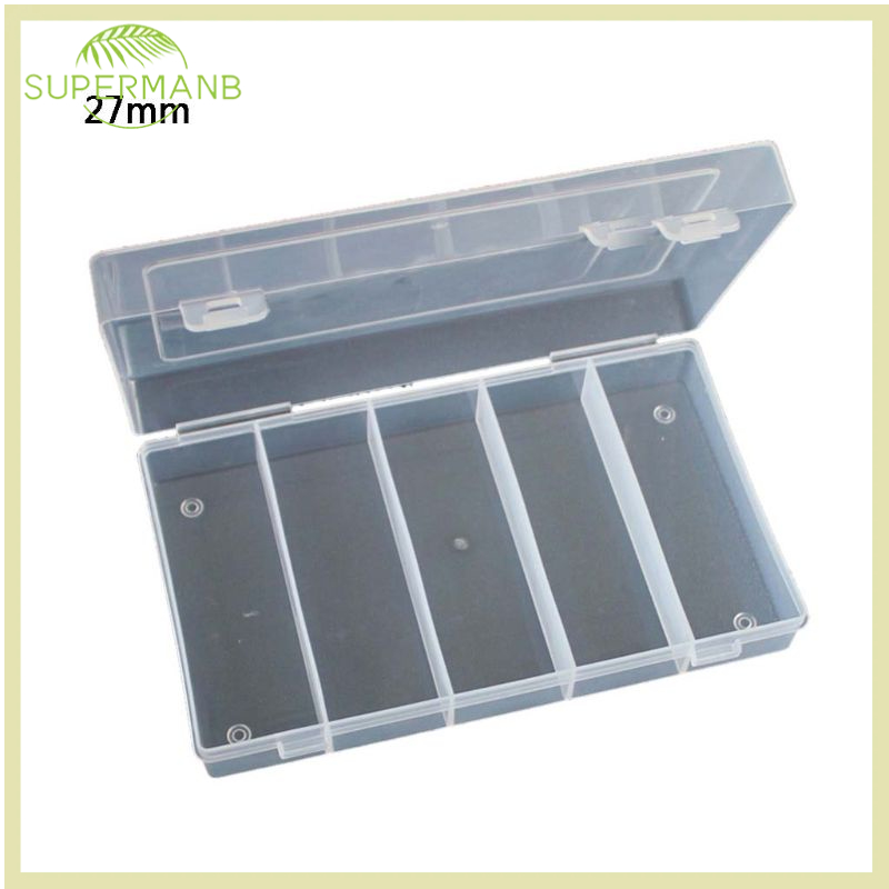 SPMH Rectangular Clear Plastic Storage Box Collection Case Protector ...