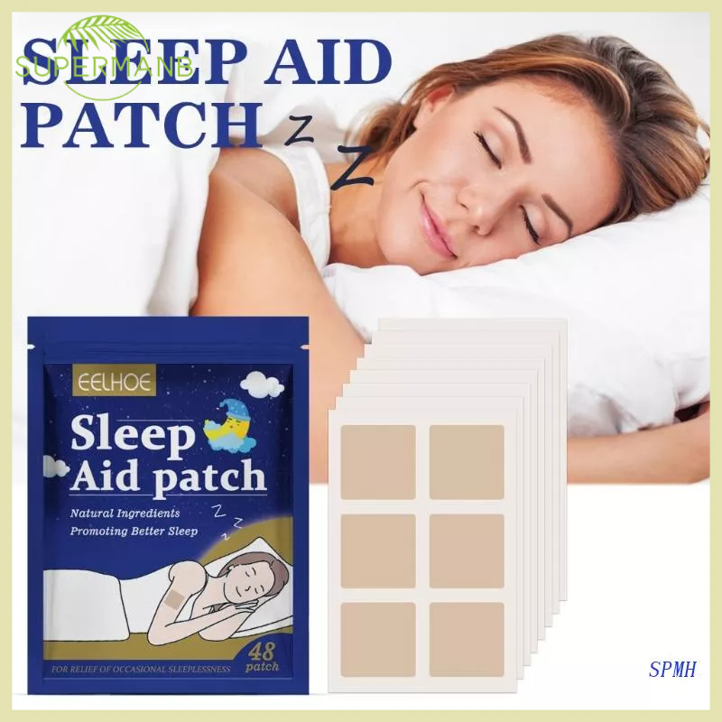 ☀SUPB☀ 48 Patches Sleep-Aid Patches Relieve Muscle Tension and Body Fatigue Fall Asleep Faster ...