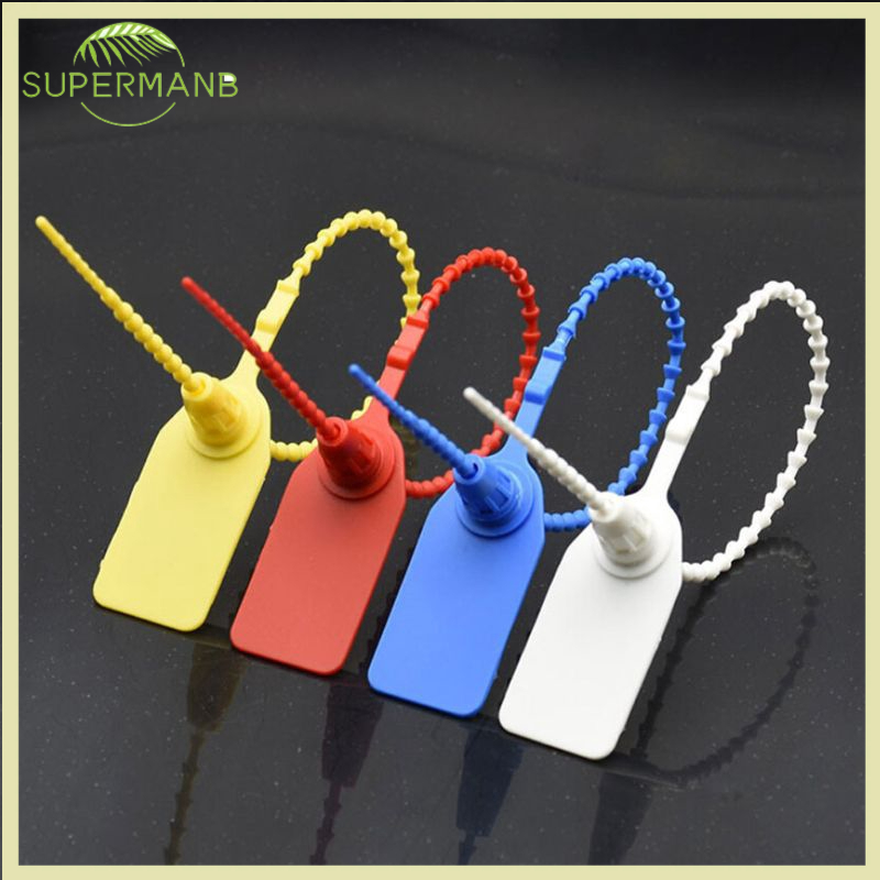 100Pcs Disposable Plastic Pull-Tite Security Seals Signage Numbered ...