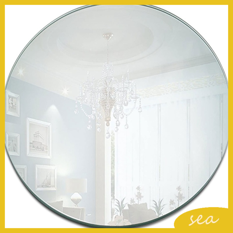 SC Round Acrylic Mirror Tray 8inch Circle Mirror Plate Decor Accessory ...