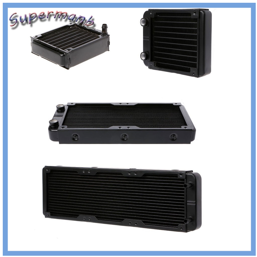 SUPB☀120mm Aluminum Computer Radiator Water Cooler 10 Tube CPU Heat ...