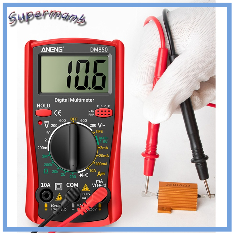 SPMH A-neng Dm850 Automotive Multimeter True Rms Smart Voltmeter Pliers ...