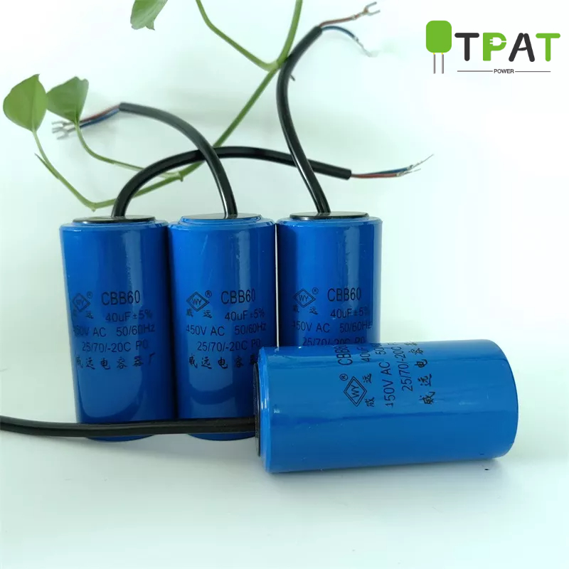 Cbb60 40UF 450VAC AC Motor Starter Capacitor Water Pump Running ...