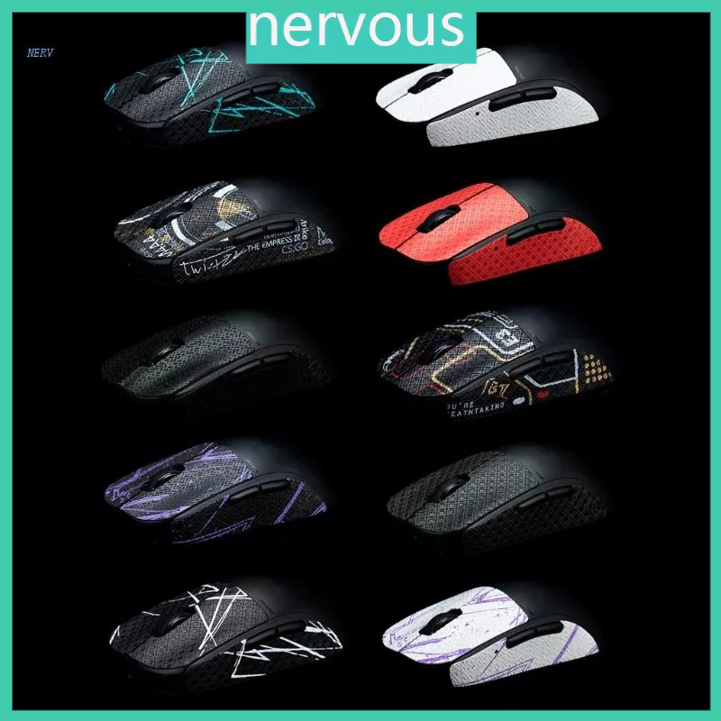 NERV Gaming Mouse Skin Sticker Suck Sweat Skin Grips For Pulsar X2/X2 ...