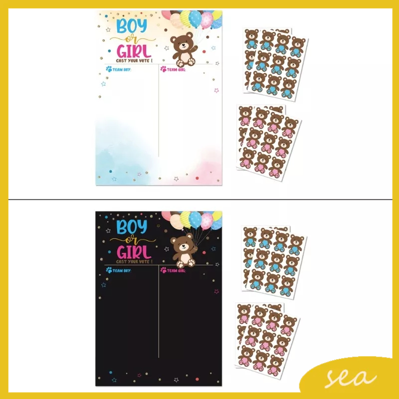 SC Gender Reveal Party Decorations Baby Gender Reveal Voting Poster ...