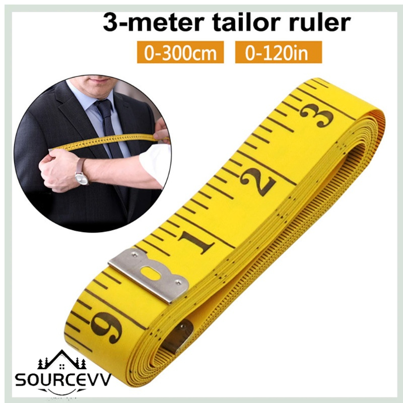 sour 120-inch Pocket Measuring Tape 300cm Double Scale Soft Tape ...