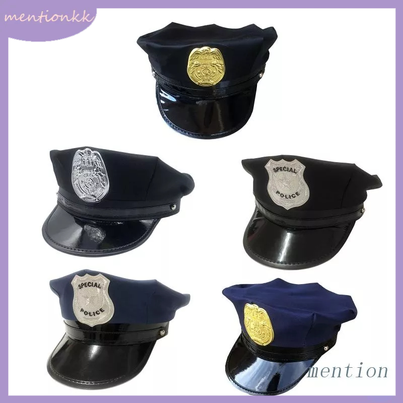 MENTION Uniform Military Hat with Badge for Police Performance ...