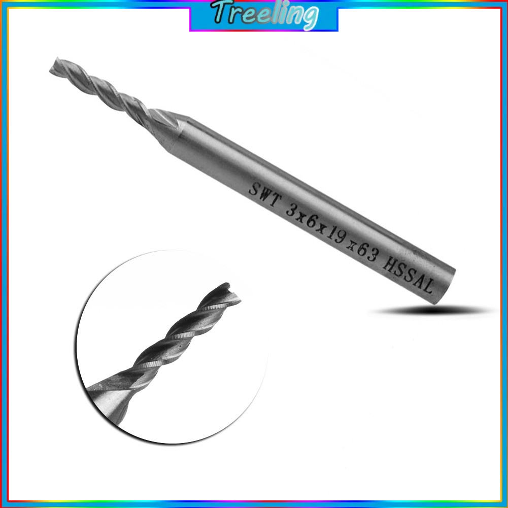 Extra Long 4mm 3 Flute HSS & Aluminium End Mill Cutter CNC Bit Extended | Shopee Philippines