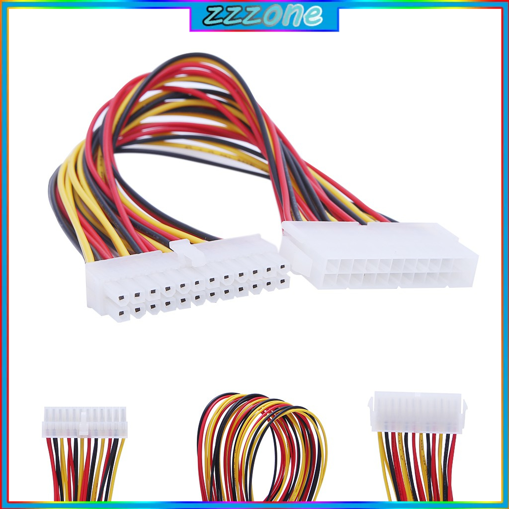 ATX 24-Pin Male To Female Connector Motherboard PSU Power Supply ...