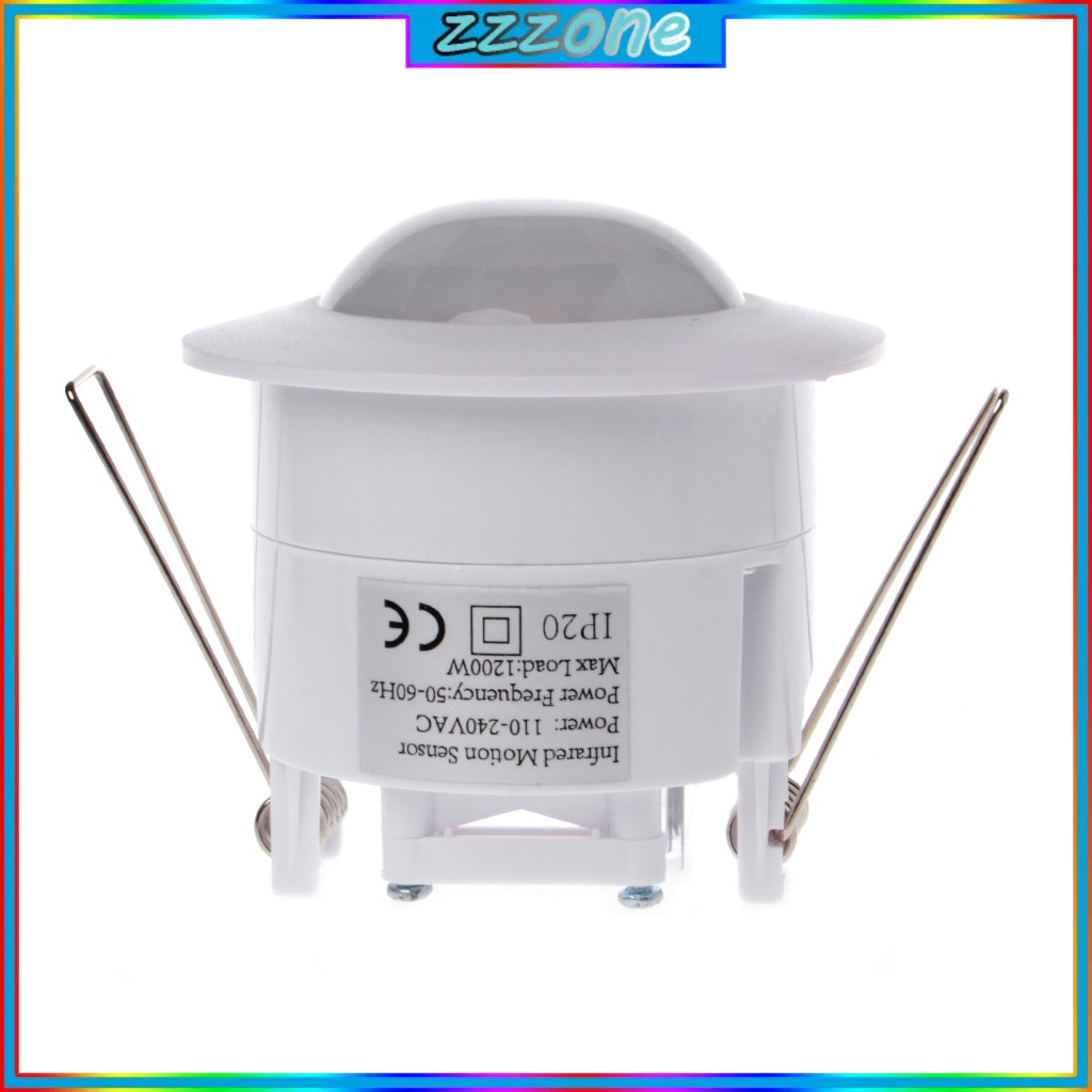 110-240V AC 360° Ceiling PIR Infrared Body Motion Sensor Light Switch ...