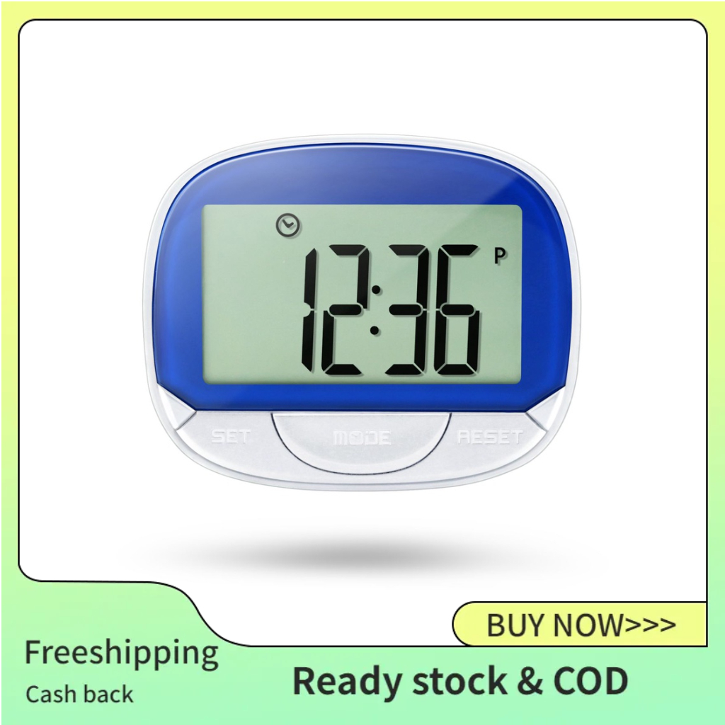 Multi-functional Step Counter 3D Pedometer with Clip for Fitness Tracker for Tracking Steps ...