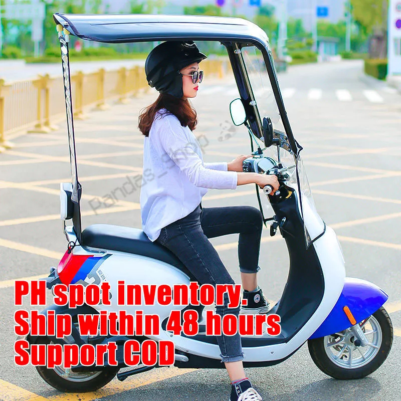Motorcycle canopy ebike roof umbrella waterproof Universal for E Bike 3 ...