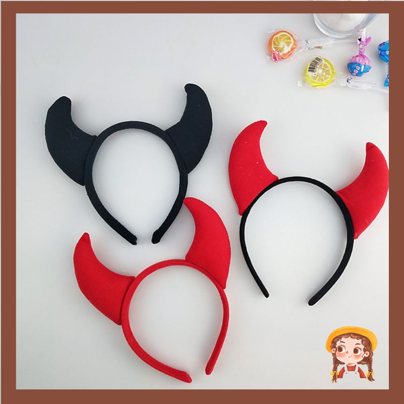 eom Funny Devil Ears Headband Horns Ear Children Headbands Halloween ...