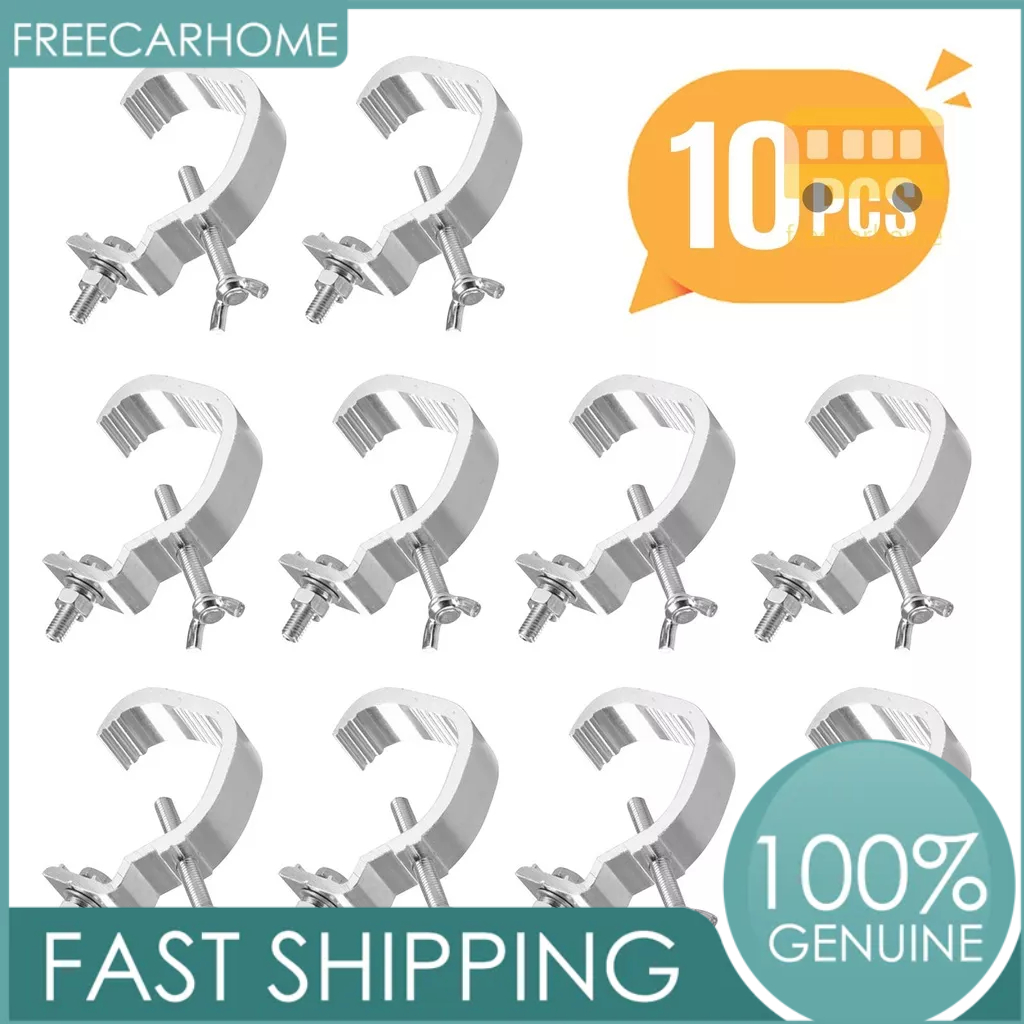 Aoresac 10-Piece Aluminum Light Clamps Stage Light Hooks Truss Clamp ...