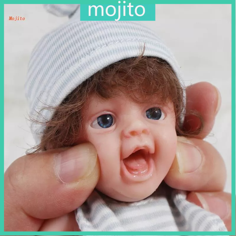Mojito Mini Doll Realistic Newborn Baby Dolls Silicone Full Body Cute ...