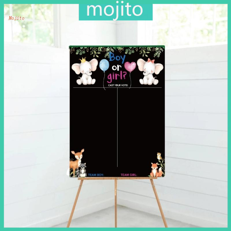 Mojito Baby Shower Scratch Off Game Ticket Raffle Cards Funny Gender ...