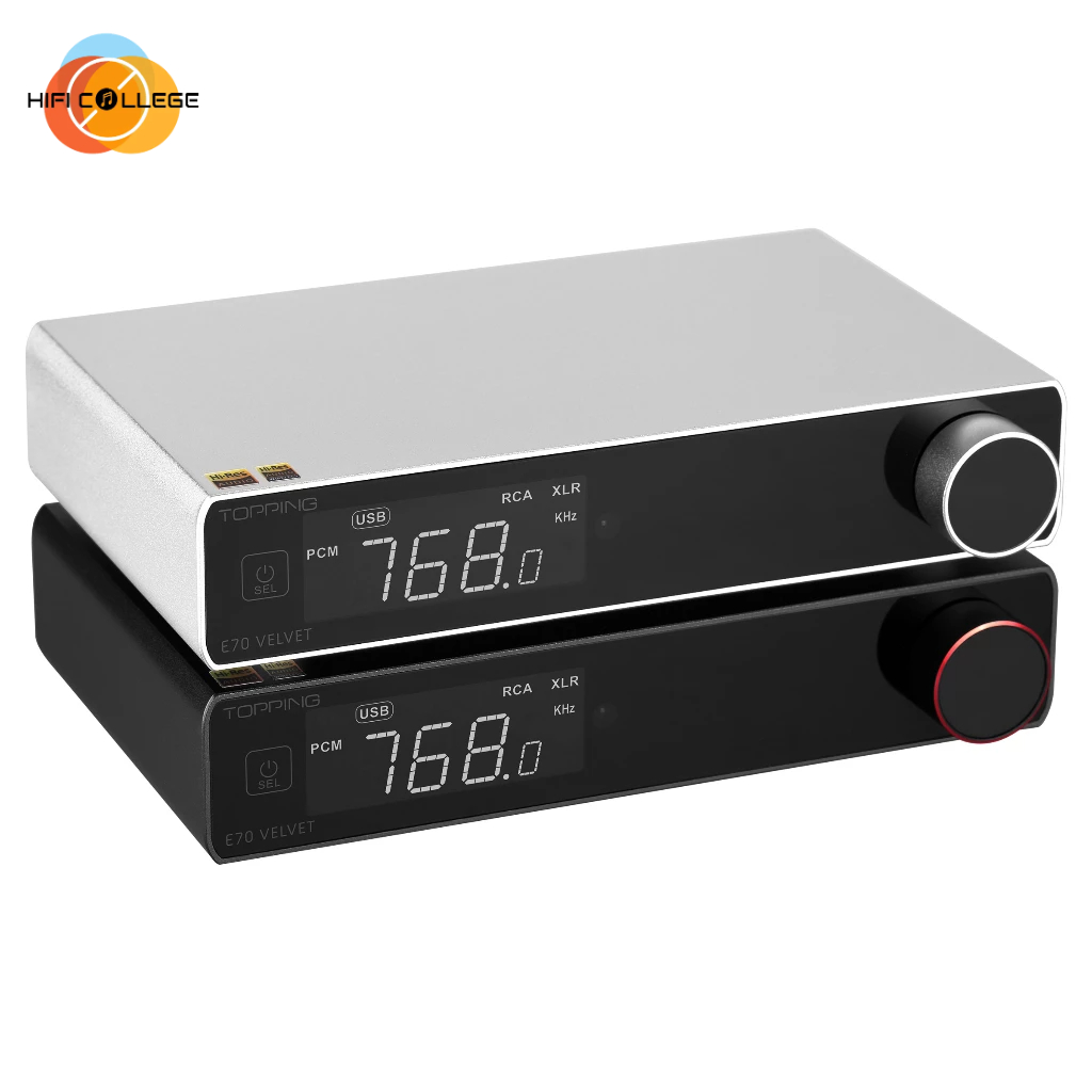 TOPPING E70 VELVET E70V Decoder AK4499EX DAC HIFI Pre-amplifier ...