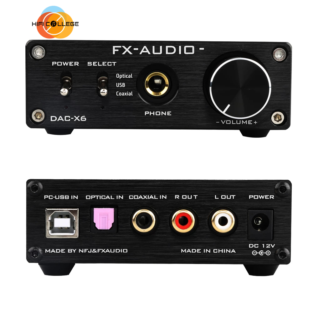 FX-AUDIO-DAC-X6 MINI Hifi 2.0 Digital AUDIO Decoder DAC Input USB ...