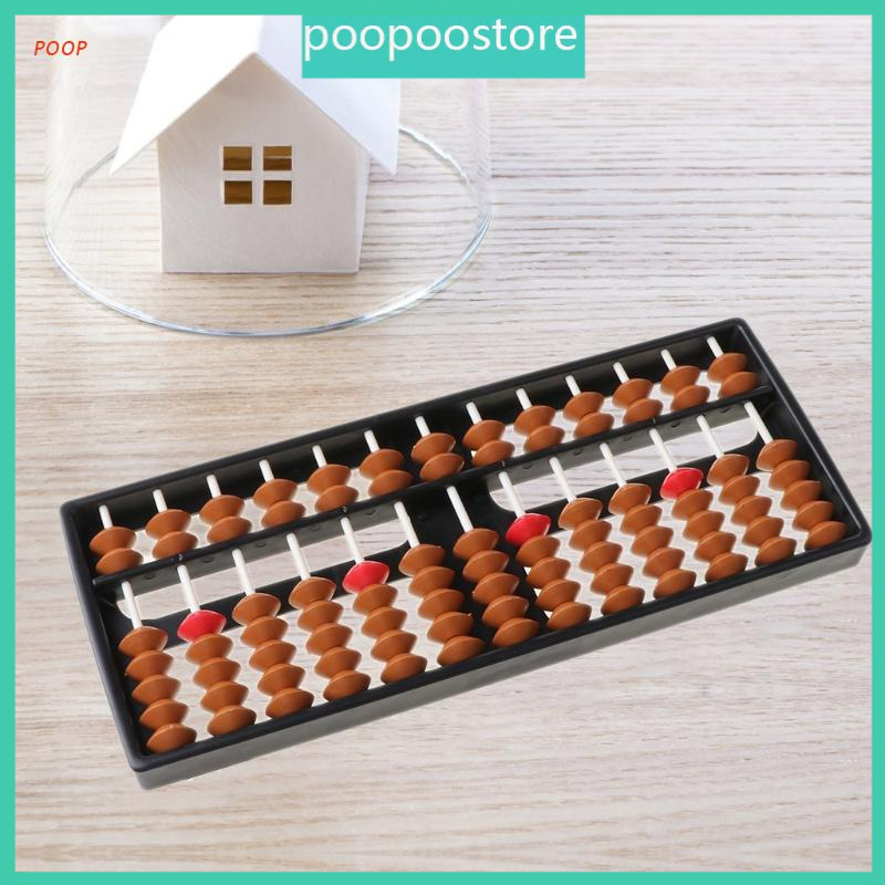 POOP Plastic Abacus Arithmetic Soroban 13 Digits Kids Maths Calculating ...