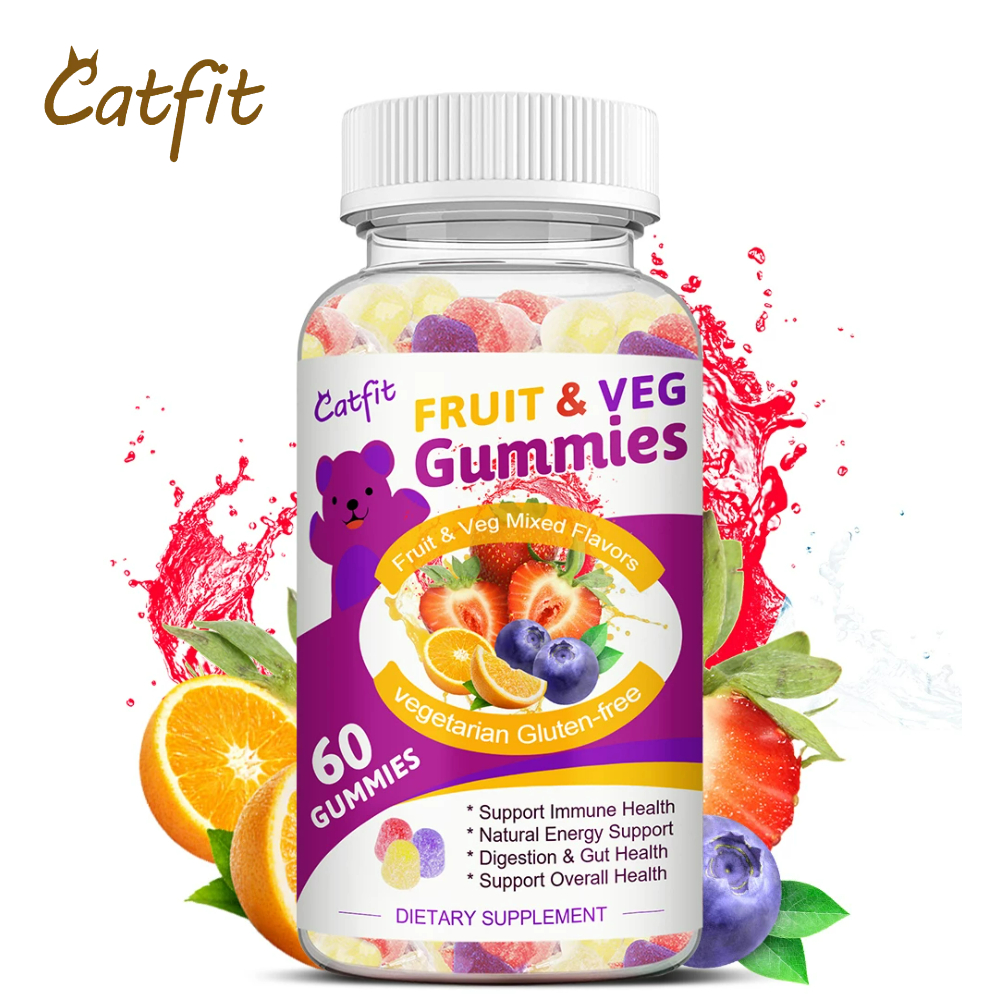 Catfit Multivitamins fruit and vegetable gummies multivitamins for kids ...