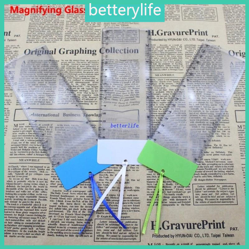 BTF Multifunction Bookmark Ruler Magnifying Glass Measuring Reading ...