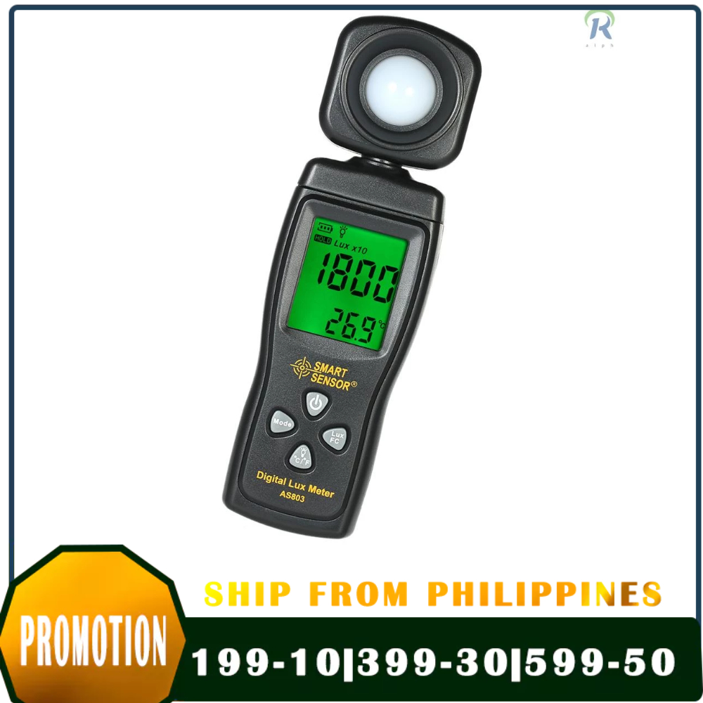 SMART SENSOR Mini Digital Lux Meter LCD Display Handheld Illuminometer ...