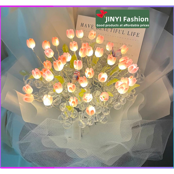 DIY Acrylic Tulip Lantern String Flower Bundle Set~Handmade Flowers ...