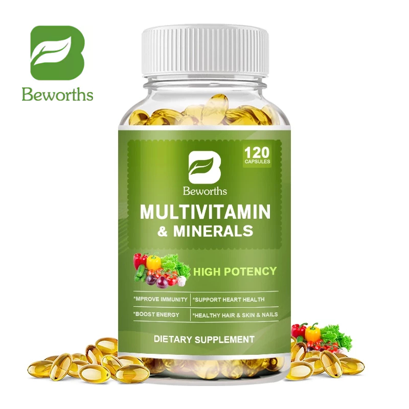 Beworths Multivitamin & Minerals Capsules With Iron Methylfolate Zinc ...