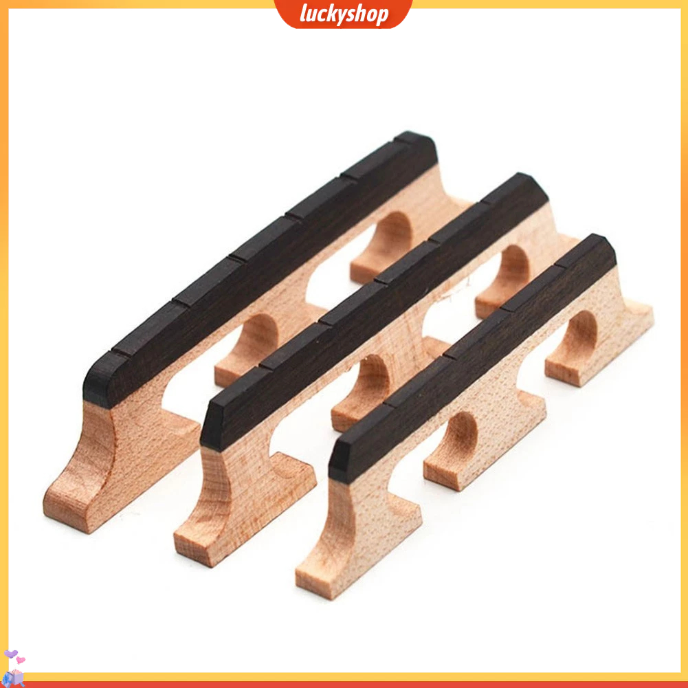 LUSH| Replacement Maple And Ebony 3 Footed Banjo Bridge For 4/5/6 ...