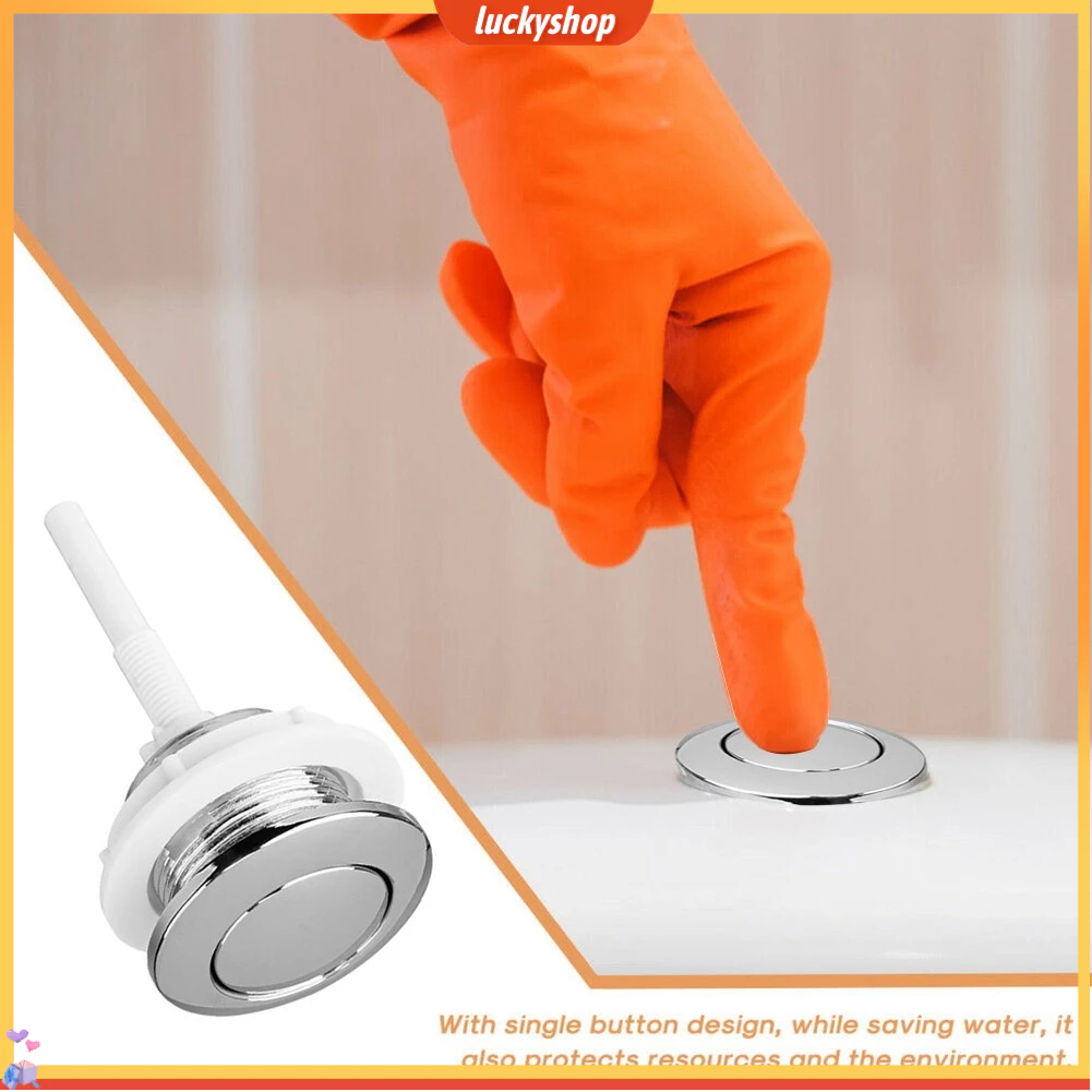 Bathroom Toilet Push Button Single Flush Button Toilet Water Tank ...