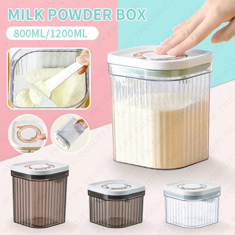 Baby Milk Powder Box Milk Powder Storage 1200ml Moisture-proof Milk ...
