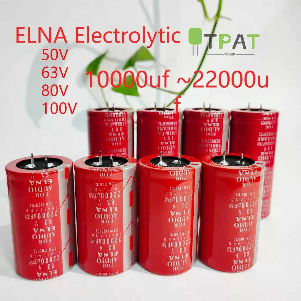 Red ENLA Electrolytic Capacitor 1,0000UF 15,000uf 22000UF 50v 63V 80V ...