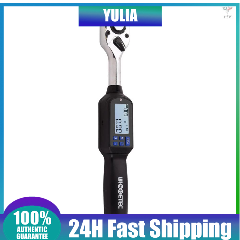 yulaph) ES3-100AN 1/2 Inch Handheld Portable Digital Torque Wrench Large Screen with Backlight ...