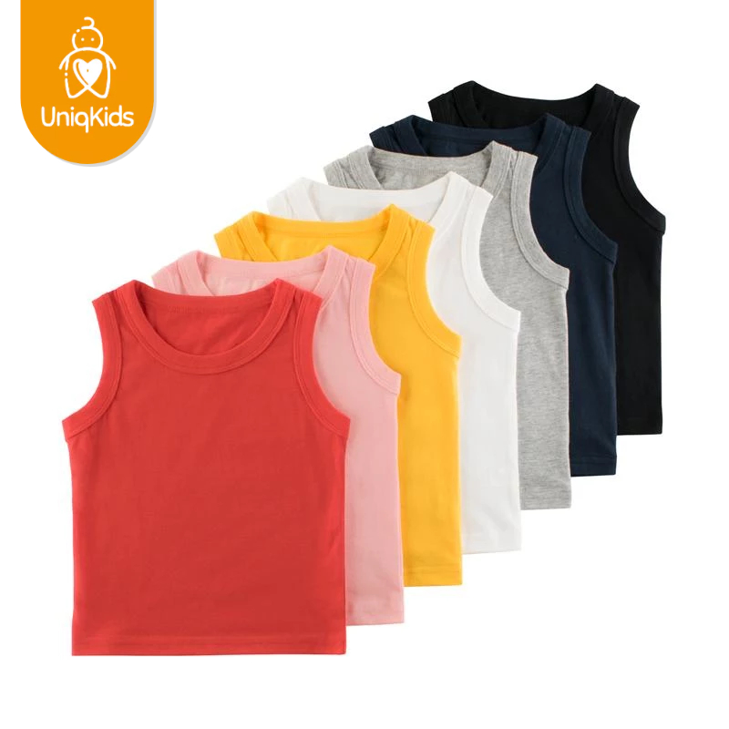 Uniqkids New Fashion Plain Colored Sando for kids Girl and Boy | Shopee ...