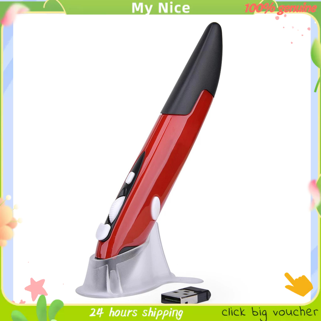 [MY STOCK]2.4GHz Wireless Optical Pen Mouse Adjustable 500/1000DPI ...