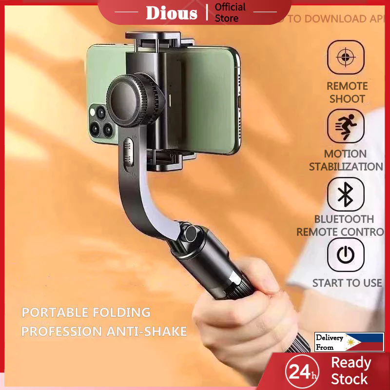 【Ready Stock】L08 Gimbal Stabilizer For Phone Stabilizer Anti-Shake Selfie Stick Vlogging Tripod ...