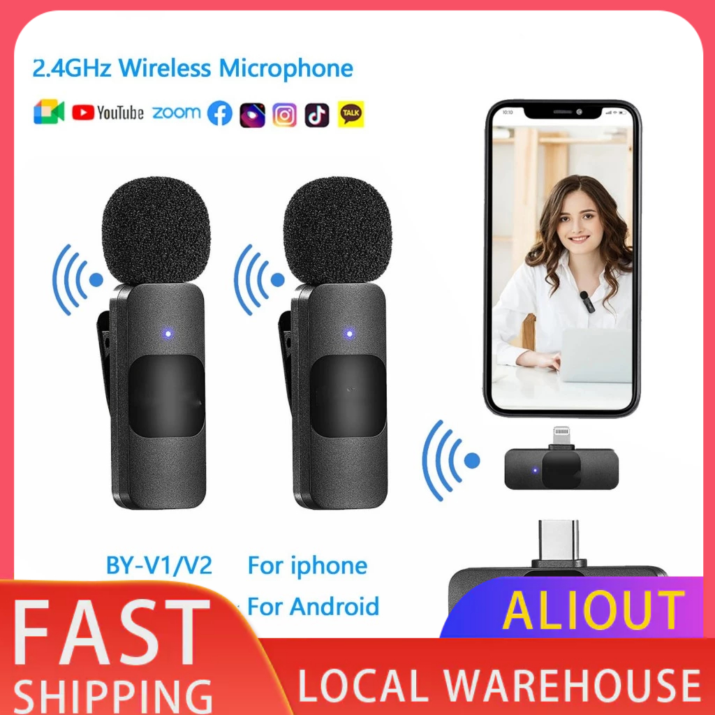 [Coupons] Boya ANC Microphone BY-V1/ BY-V2/ BY-V20 Wireless Mini ...