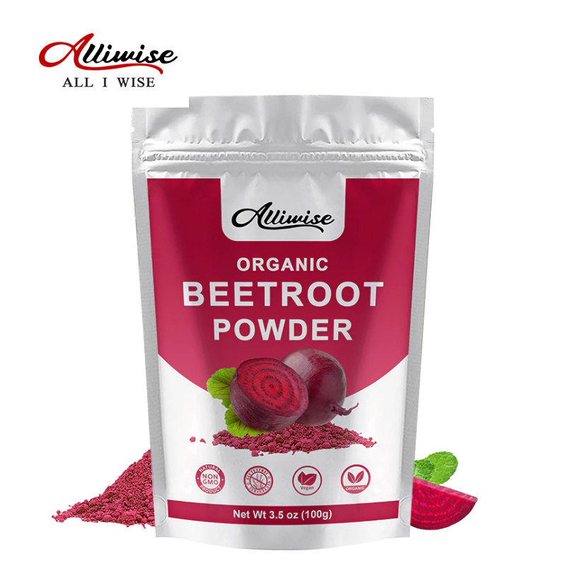 Alliwise Organic Beet Root Powder Nitric Oxide Boost for Blood Pressure ...