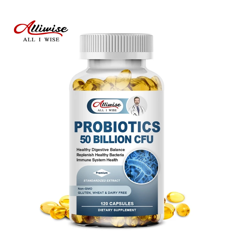 Alliwise Probiotics Daily Probiotic Supplement 50 Billion CFU for ...