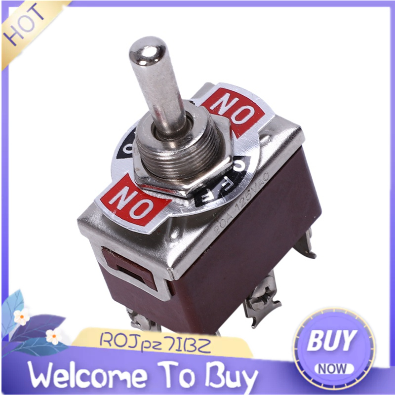 AC 250V/15A 125V/20A ON/OFF/ON 3 Position DPDT Momentary Toggle Switch ...