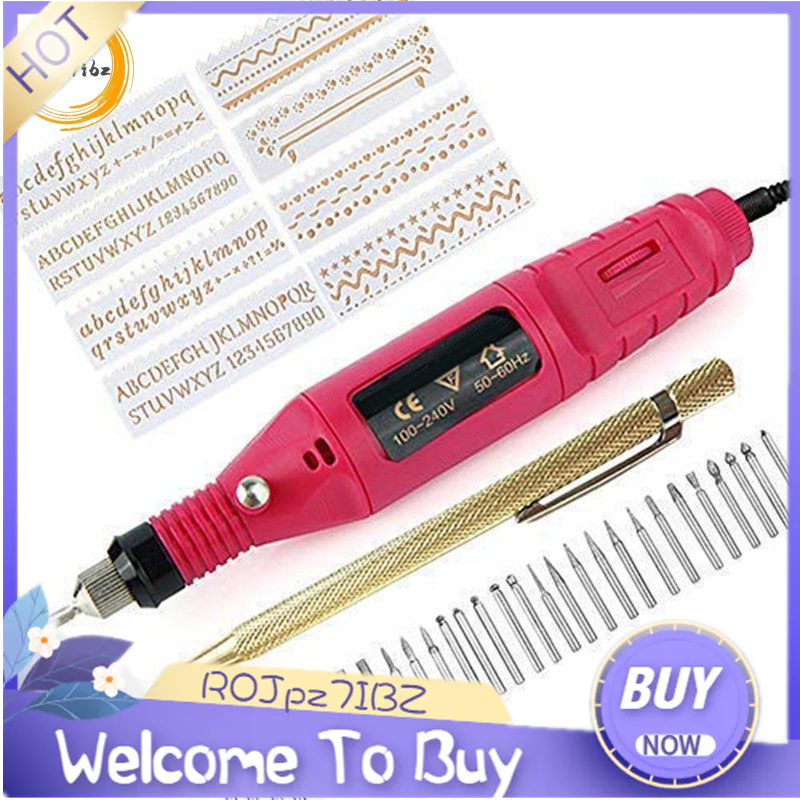 Electric Mini Engraver Pen Mini Diy Engraving Tool Kit For Metal Glass ...