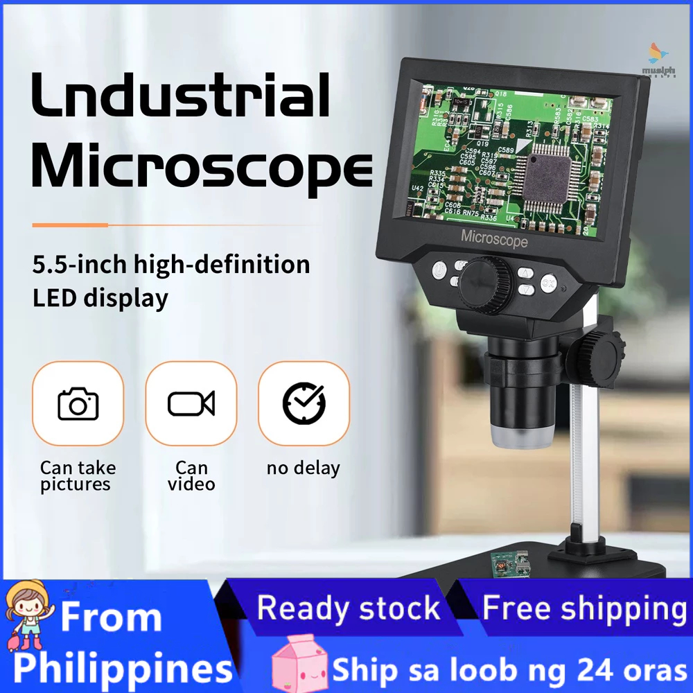 5.5-inch LCD Display Electron Microscope 10 Megapixel Industrial ...
