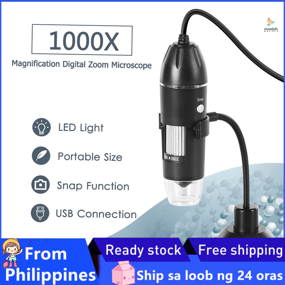 Digital Zoom Microscope USB Handheld & Desktop Magnifier 0.3MP Camera 8 ...