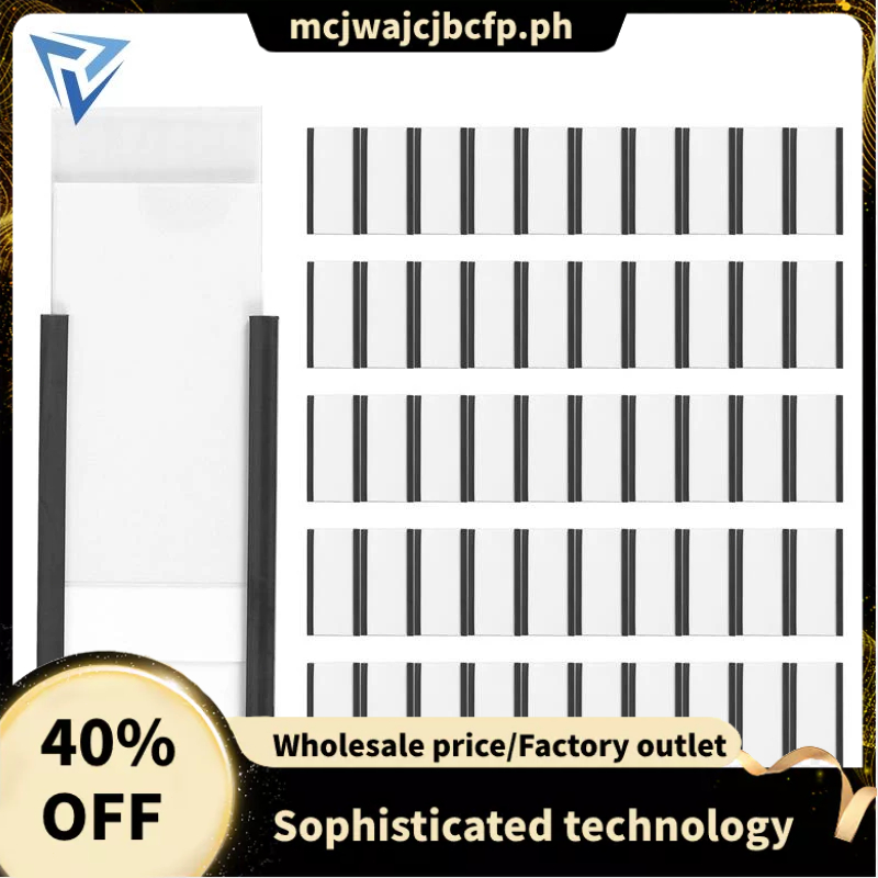 50Pcs Magnetic Label Holders with Magnetic Data Card Holders with Clear ...